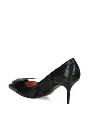Moschino Snakeskin Bow Pumps