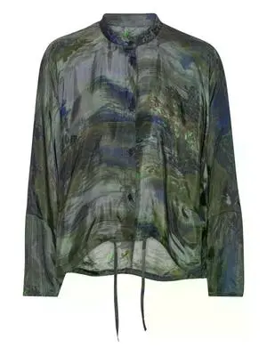 Henrik Vibskov Abstract-print Drawstring Top