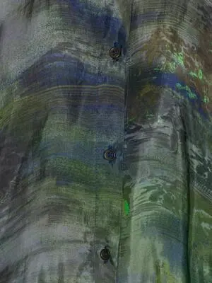 Henrik Vibskov Abstract-print Drawstring Top