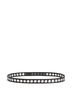 JIL SANDER Leather Belt - Black