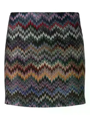 Missoni Zigzag Knit Mini Skirt - Black