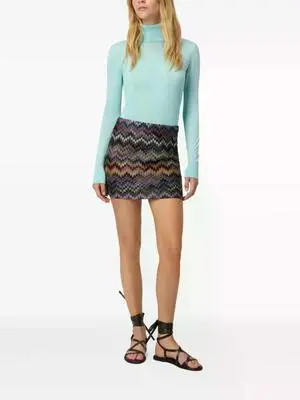 Missoni Zigzag Knit Mini Skirt