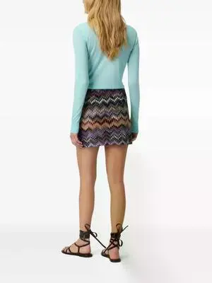 Missoni Zigzag Knit Mini Skirt