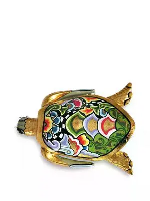 TOMS DRAG Patterned Turtle Figurine
