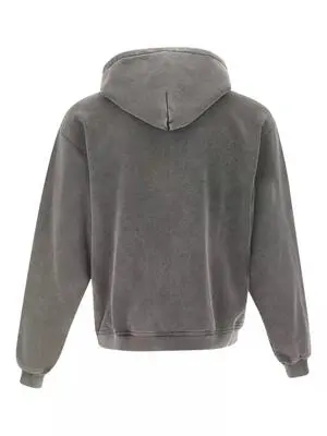 REPRESENT Contrasting-detail Zip-up Hoodie - Grey