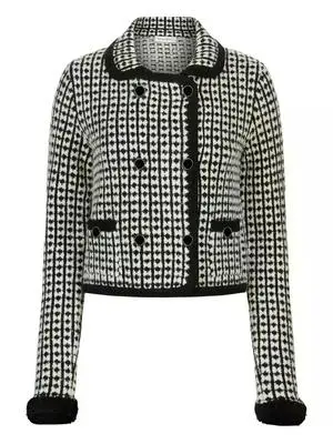 Nina Ricci Tweed-effect Double-breasted Jacket