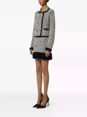 Nina Ricci Tweed-effect Double-breasted Jacket