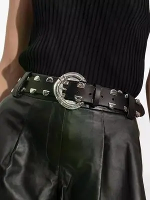 IRO PARIS Studded Circular-buckle Belt