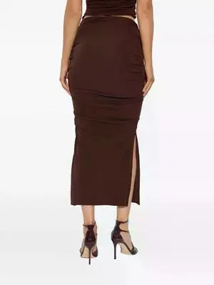 Cult Gaia Dany Midi Skirt - Brown