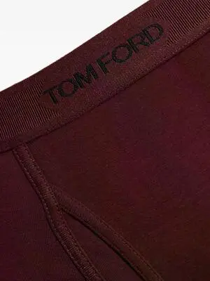 TOM FORD Logo Cotton-blend Boxer Shorts - Red