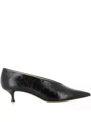 Le Monde Beryl Pointed-toe Leather Pumps - Black