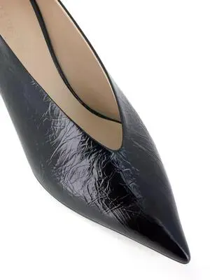 Le Monde Beryl Pointed-toe Leather Pumps - Black