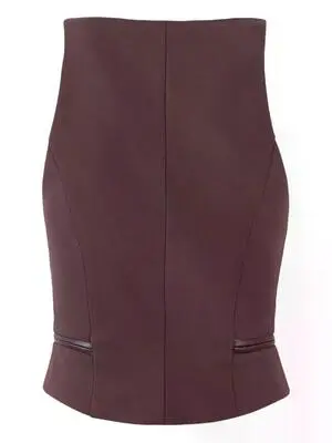 Elisabetta Franchi Zip-up Sleeveless Top - Red