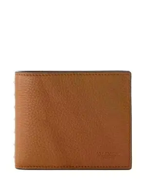 Valentino Garavani Rockstud Calfskin Wallet - Brown