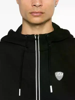 EA7 Rubberised Logo Hoodie