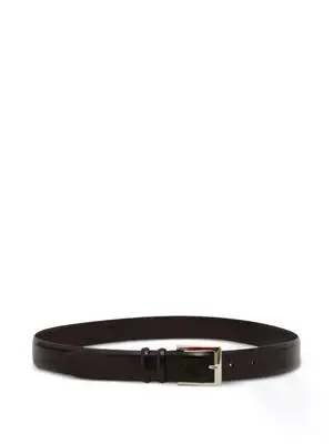 ORTIGNI Leather Belt With Buckle - Brown