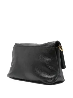 Zadig&Voltaire Rocky Grained-leather Shoulder Bag - Black
