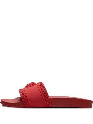Versace Palazzo Medusa Pool Slides - Red