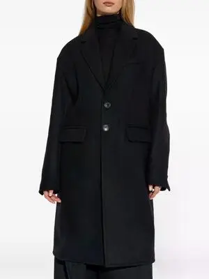 Dsquared2 Buttoned Wool-blend Coat - Black