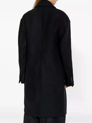 Dsquared2 Buttoned Wool-blend Coat - Black