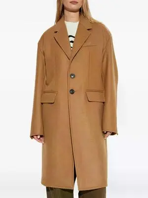Dsquared2 Button-fastening Wool-blend Coat - Neutrals