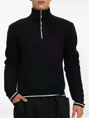 MAISON MARGIELA High-neck Front-zip Sweater