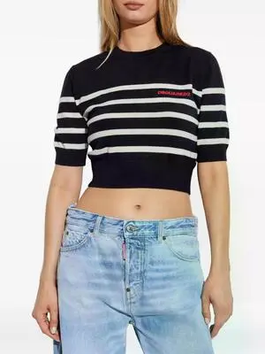 Dsquared2 Embroidered Logo T-shirt - Black