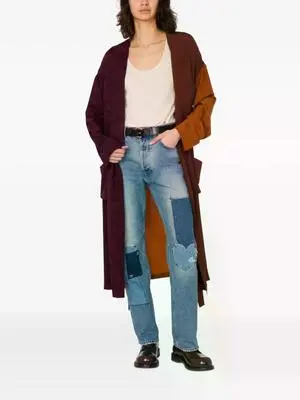 Moschino Checked Patterned Coat - Brown