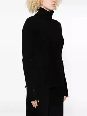 UMA WANG Ribbed Frayed-edge Sweater