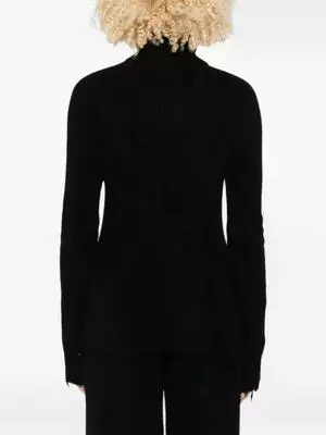 UMA WANG Ribbed Frayed-edge Sweater