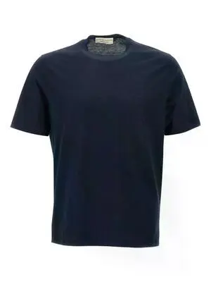 FILIPPO DE LAURENTIIS Cotton Short-sleeved T-shirt - Blue