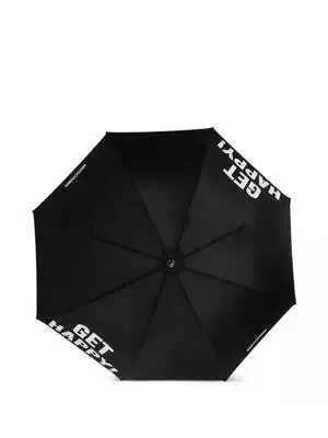 Moschino Lettering Umbrella - Black