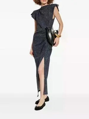 Isabel Marant Printed Side-slit Dress