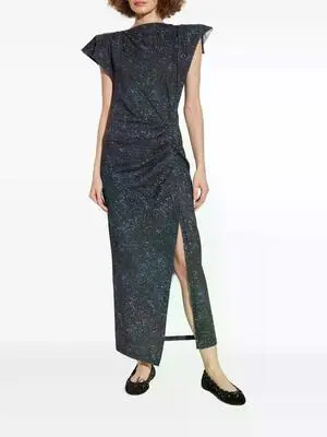 Isabel Marant Printed Side-slit Dress