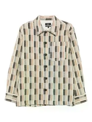 A.p.c. Checked Wool Jacket