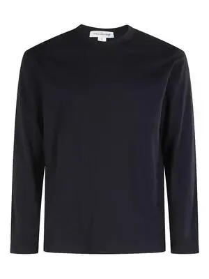 Comme Des Garçons Long-sleeve Logo T-shirt - Blue