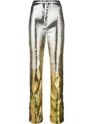 Rabanne Sequin-embellished Slim-fit Trousers