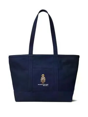 Polo Ralph Lauren Polo Bear Embroidered Tote Bag - Blue
