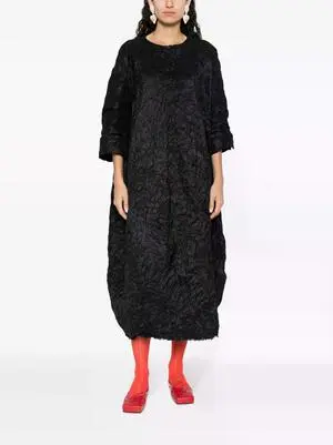 DANIELA GREGIS Crinkled Silk Midi Dress