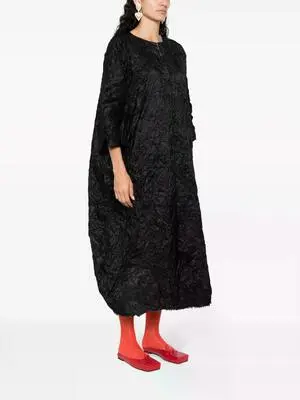 DANIELA GREGIS Crinkled Silk Midi Dress