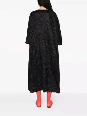 DANIELA GREGIS Crinkled Silk Midi Dress