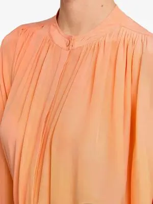 YVES SALOMON Pleated Silk Shirt
