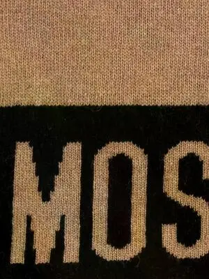 Moschino Logo-detail Scarf - Brown