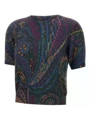 Etro Paisley-print Short-sleeve Top