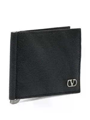 Valentino Garavani Vlogo Signature Leather Wallet