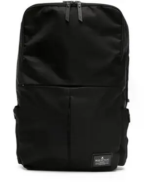 MAKAVELIC Logo-patch Backpack With Multiple Pockets - Black
