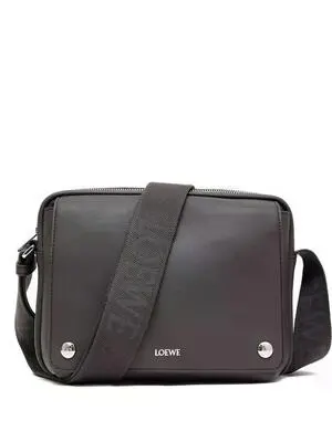 Loewe Logo-plaque Shoulder Bag - Grey