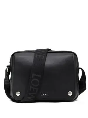Loewe Logo-plaque Shoulder Bag - Black