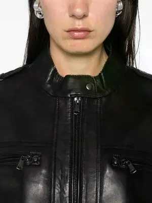 P.a.r.o.s.h Zip-up Leather Jacket