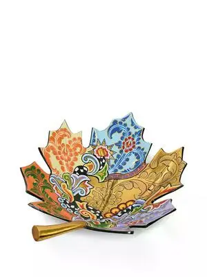 TOMS DRAG Maple-leaf Decorative Tray - Gold